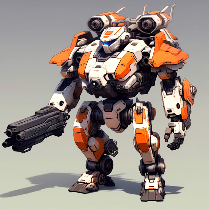 Create mech concept art for you by Klooksemee | Fiverr