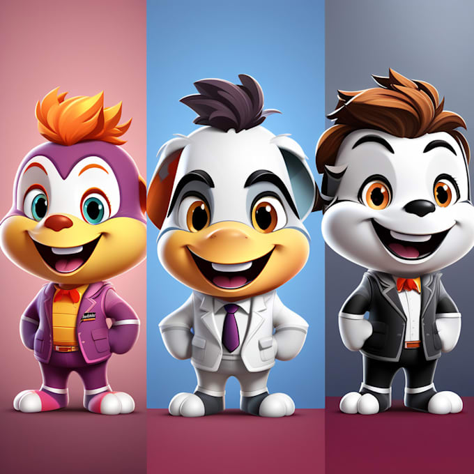 Professional, modern cartoon, mascot logo design by Malachiasi | Fiverr