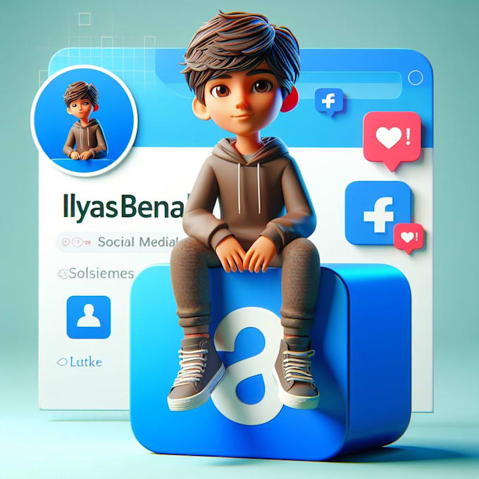 Design a 3d logo for your personal account by Ilyas_14 | Fiverr