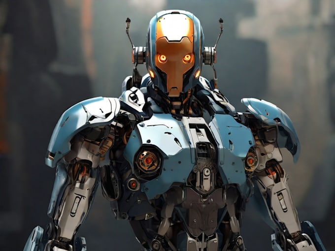 Design a cute mecha robot by Haradwae | Fiverr