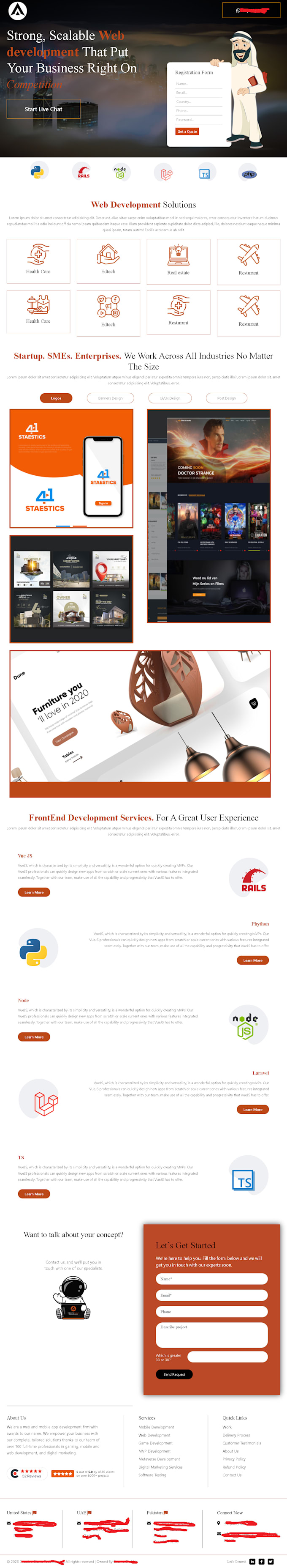 Design and develop custom clean code website by Syedshaheer0317 | Fiverr