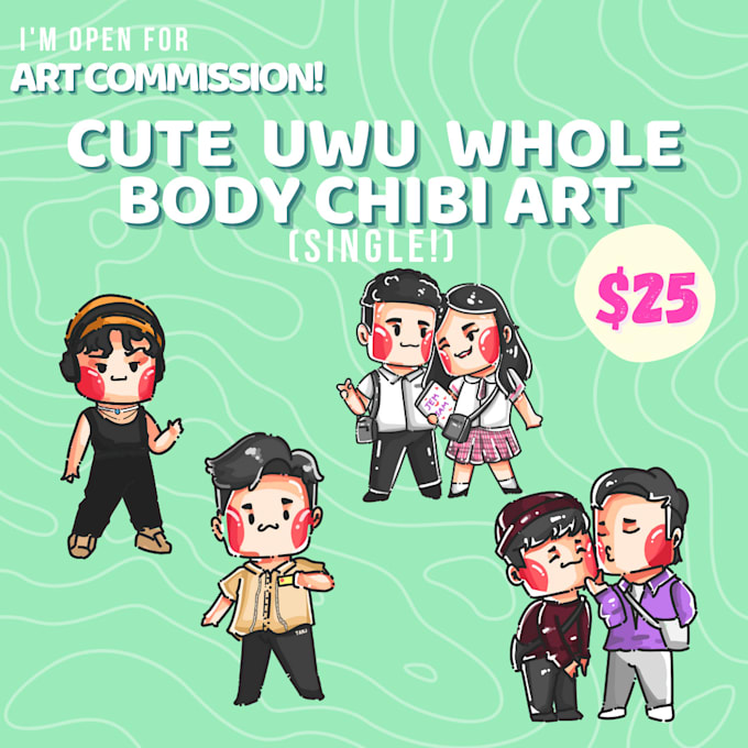 Do cute uwu arts by Artby_tanj | Fiverr
