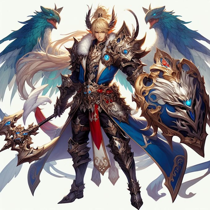 Make a detailed dnd warhammer 40k rpg character concept art by ...