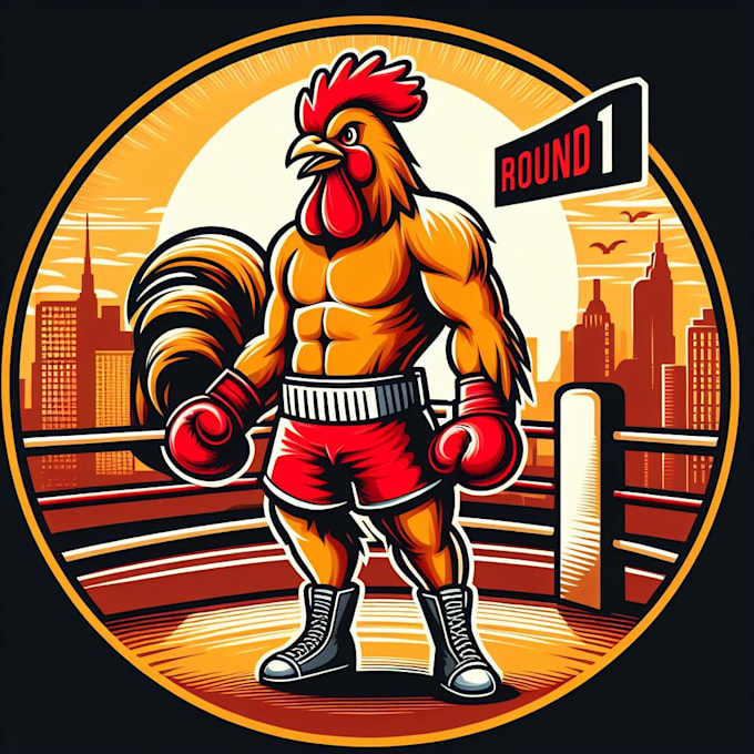 Design eye catchy boxing chicken mascot logo for your business by Jaben ...