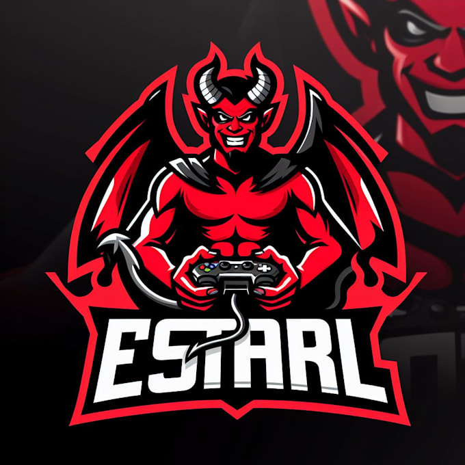 Design realistic devil gaming mascot logo for you with unlimited ...
