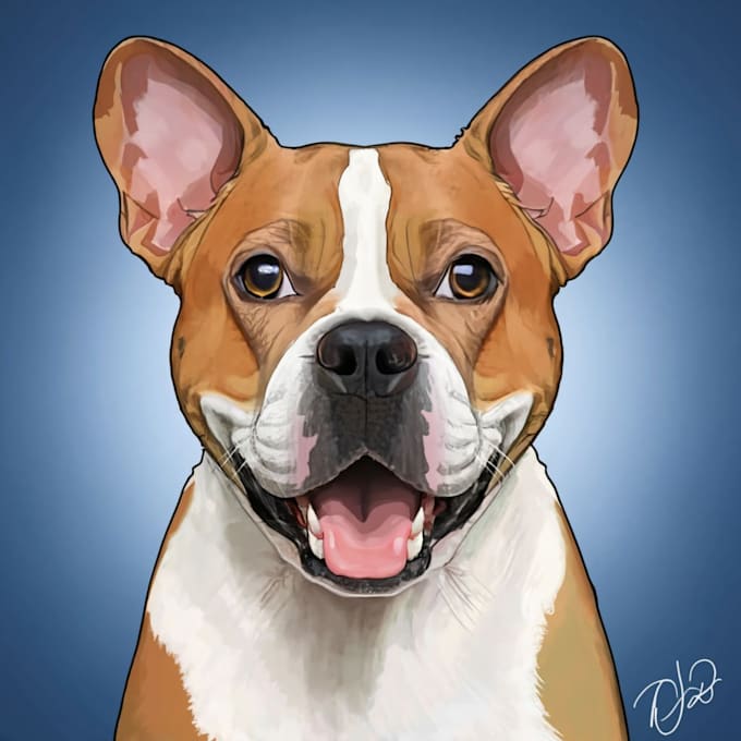 Design a custom disney cartoon pet portrait by Daceonet | Fiverr