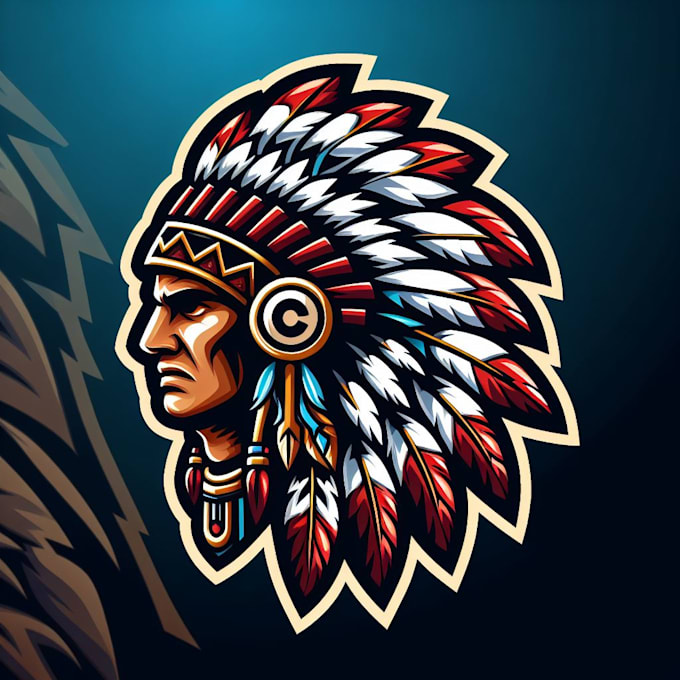 Design outstanding indian tribe mascot logo design for your company by ...