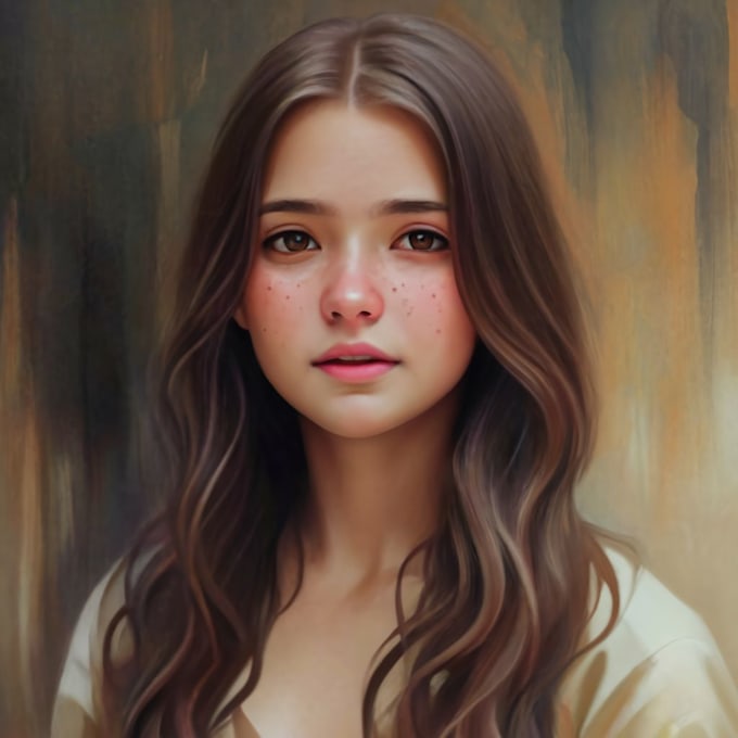 Draw a digital realistic portrait in oil painting art by Bleokooko | Fiverr
