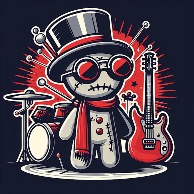 Design high quality voodoo music mascot logo for your company by Juthye ...