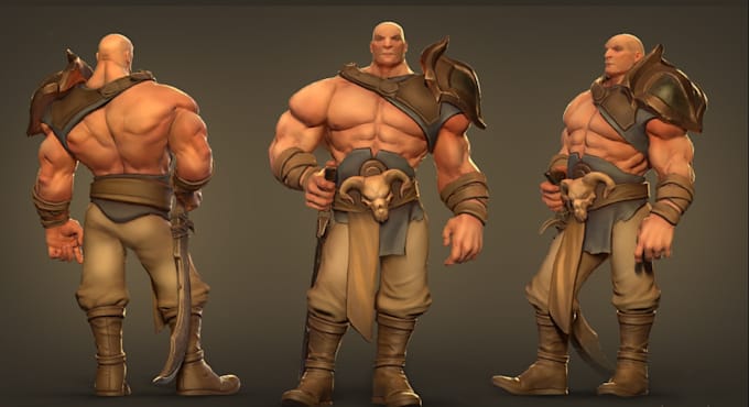 Generate 3d stylized character modeling, 2d 3d game character, human ...