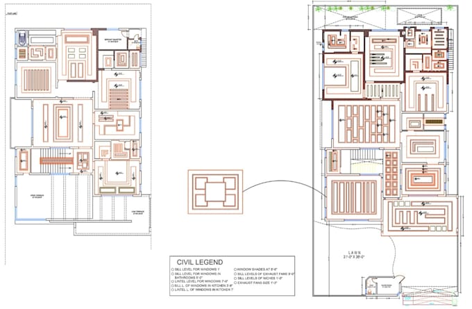 Draw your plan into 2d drawings ,elevation by Designadvisee | Fiverr