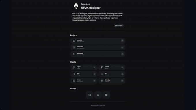 Build Personal Portfolio Website Using Astro And Tailwindcss By Flamrdevs Fiverr