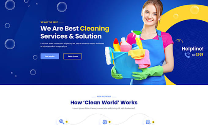 Build a professional house cleaning services website by Salman0340 | Fiverr