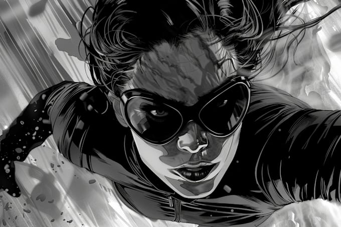 Comic art, superhero character, comic strip, high level comic by ...