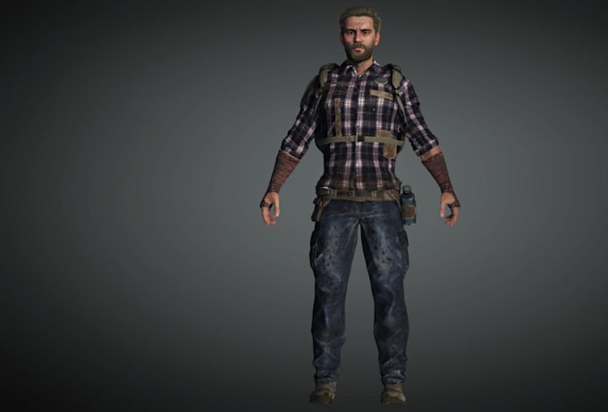 3d hyper realistic character modeling, 3d game character, realistic ...