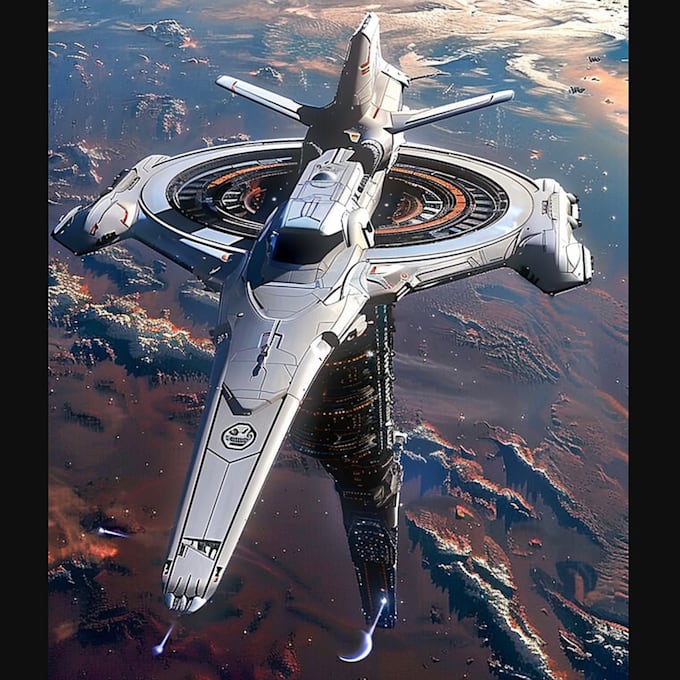 Design spaceship concept art for you by Susisore | Fiverr