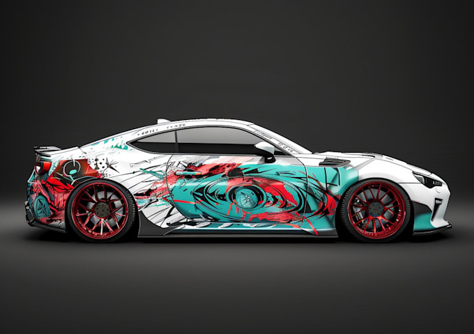 Draw car wrap design, vehicle wrap design, van wrap design by ...