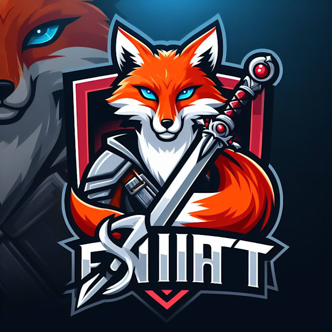 Make a high quality fox sword mascot logo with new concept by Urmila ...
