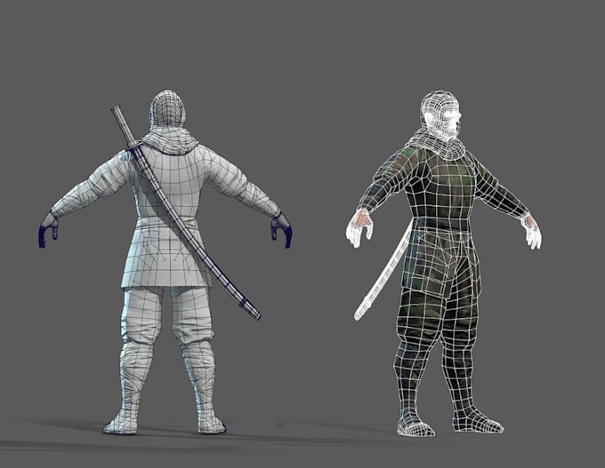 Build 3d realistic complex game character, modular model, rig3d for ue ...