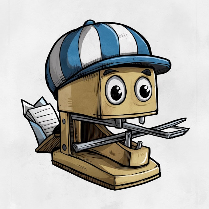 Draw any object as a cartoon character by Lenchlerk | Fiverr