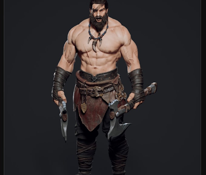 Stylized 3d character model, centaur character, zbrush sculpt 3d,ue4 5 ...