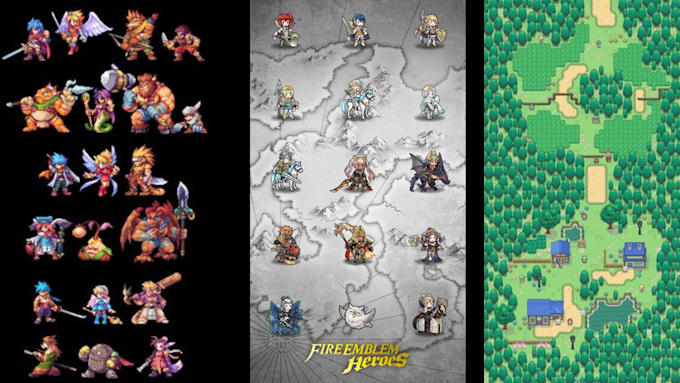 Create pixel art game assets, rpg, rpg game, pixel art game background ...