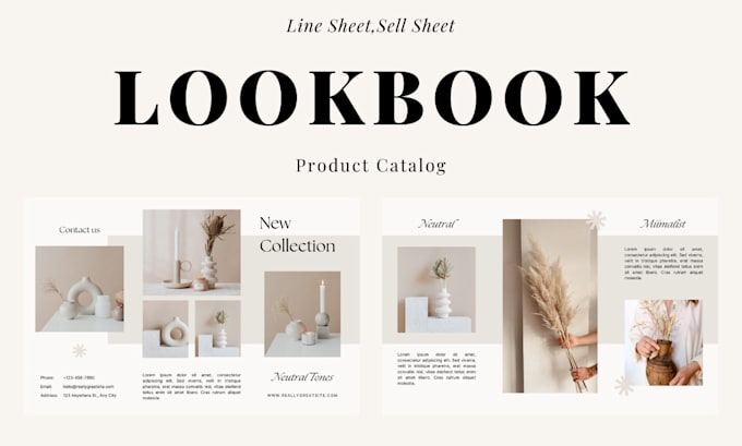 Design digital professional lookbook, sell sheet and line sheet ...