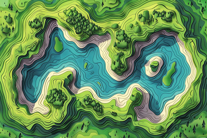 Draw vector map in illustrator by Yahehens | Fiverr