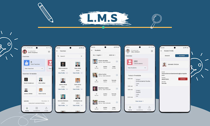 Develop lms,learning management system,school management system,institute manage by Vrgroups ...