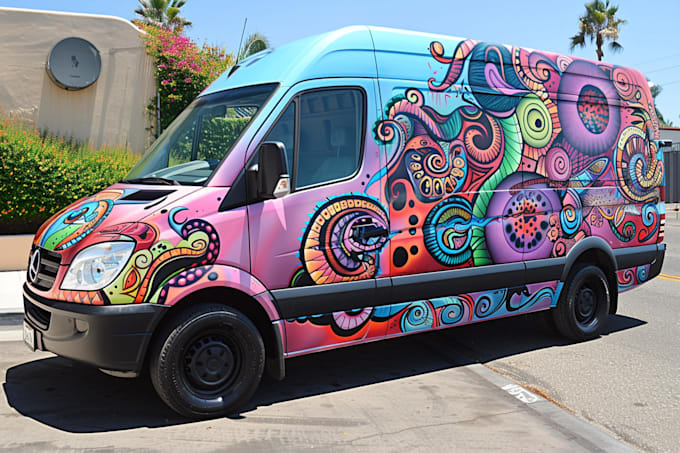 Professional car wrap, vehicle wrap design for you by Grailcross | Fiverr