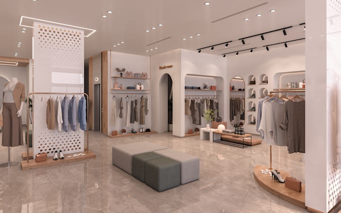 Design and render your 3d retail stores, shops, residential interior ...