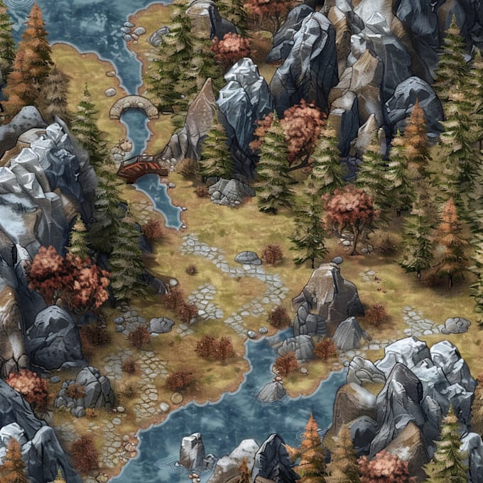 Create you an amazing fantasy, rpg, dnd battle map by Egadhroth | Fiverr