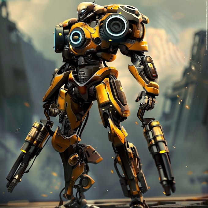 Create a custom robot, mecha and cyborg character by Raostansa | Fiverr