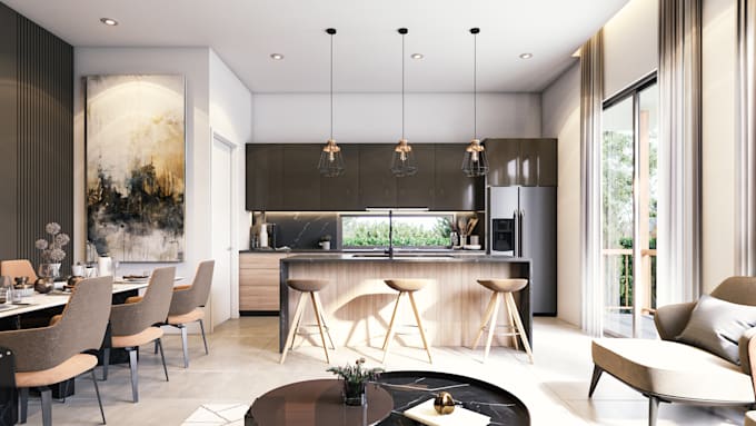 Do architectural photorealistic 3d renderings by Thirddim3d | Fiverr