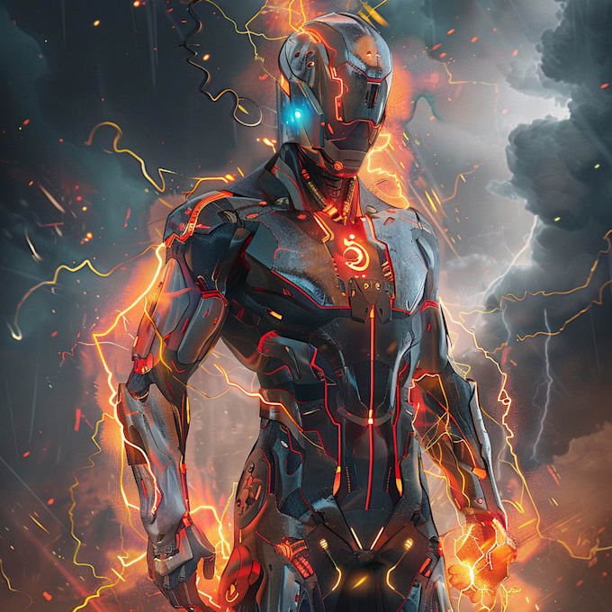 Draw a unique sci fi character art by Quinsharter | Fiverr