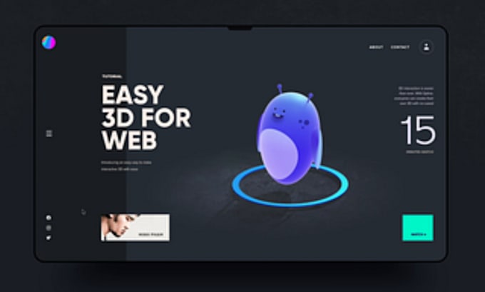 Design spline 3d webflow website, spline 3d animation, figma to webflow framer by Aladehenry268 ...