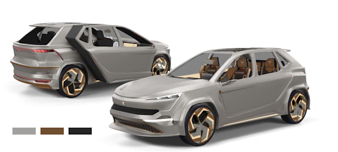 Create stunning 3d car modeling rigging and 3d animation by Waharees ...