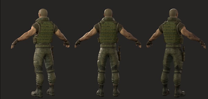 3d game character, aaa model, spline 3d rig 3d, 3d avatar modeling 3d ...