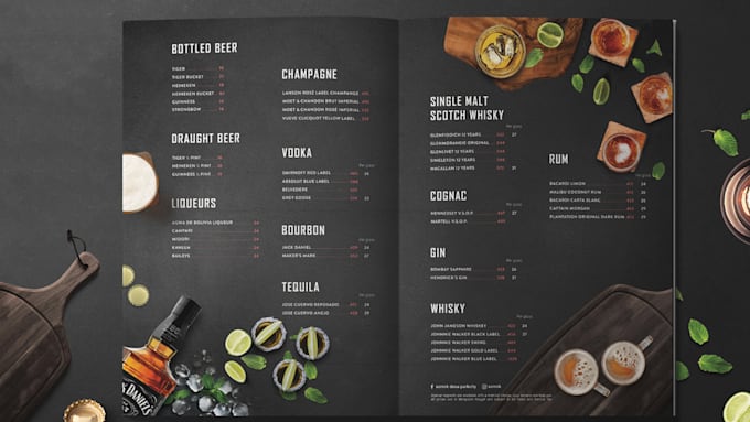 Do modern restaurant menu design by Younesarbaoui | Fiverr