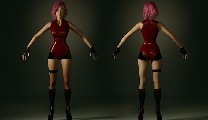Rerig 3d game model,humanoid character for ue5, nsfw, blendshape,lip sync,unity by B_aminah | Fiverr