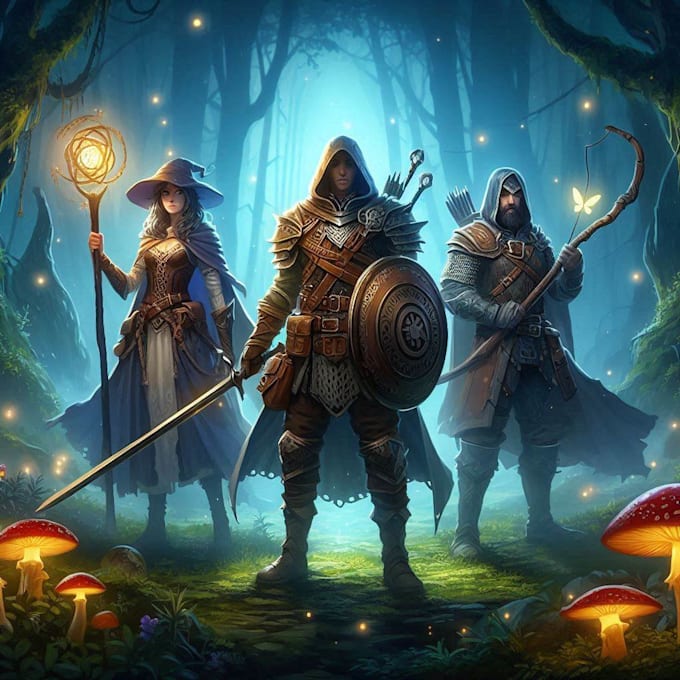 Do a dnd character art and dnd character art by Fosthiz | Fiverr