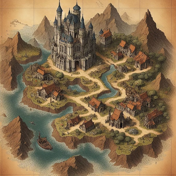 Create amazing fantasy map design by Egracron | Fiverr