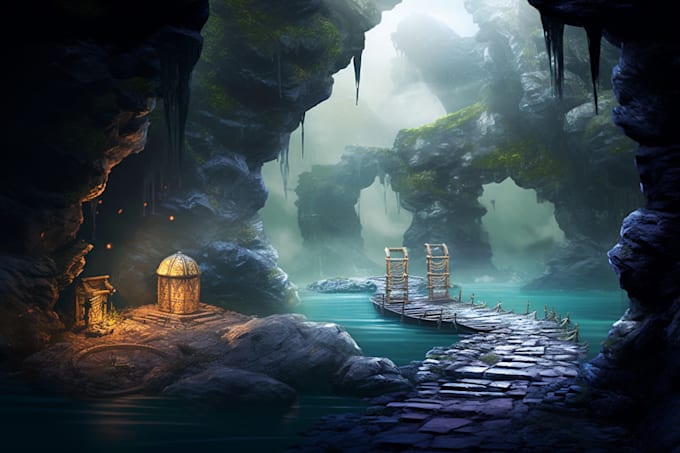 Draw background illustration and environment concept art by Jacons1 ...