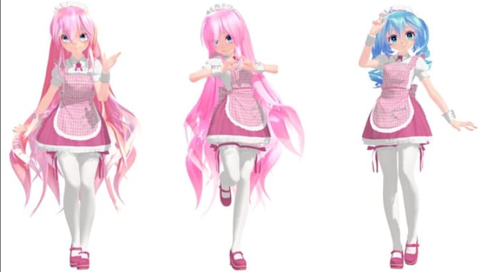 Create mmd model from scratch, vroid, live2d, live3d, anime character ...