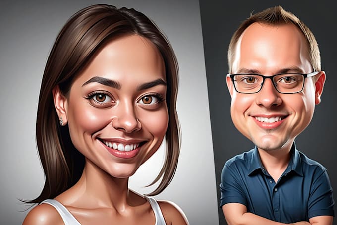Draw a digital caricature from your photo by Bracksteard | Fiverr
