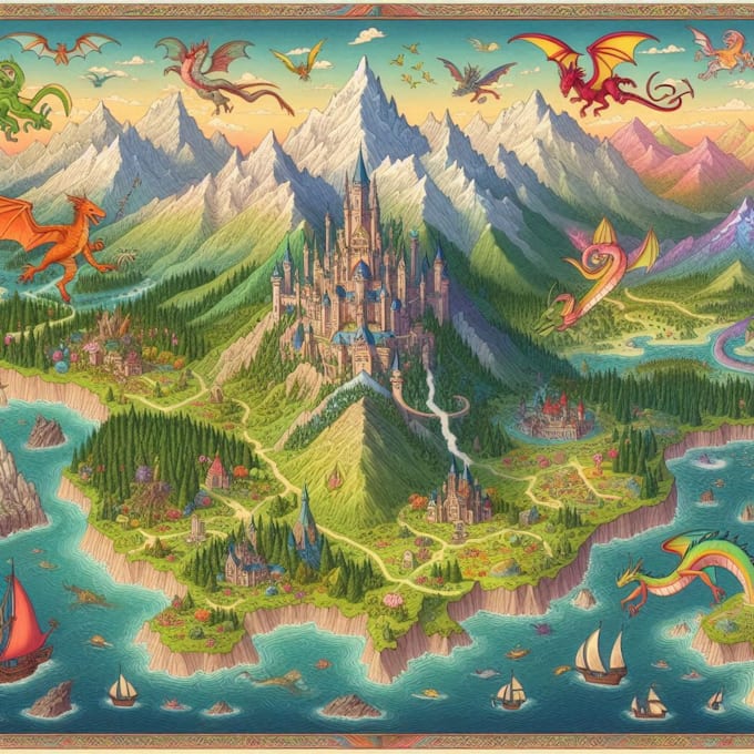 Draw a high quality fantasy map art for you by Pikeicrosy | Fiverr