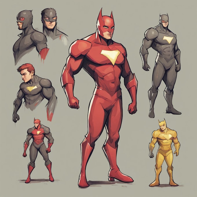 Create superhero comic characters for you by Ronelrray | Fiverr