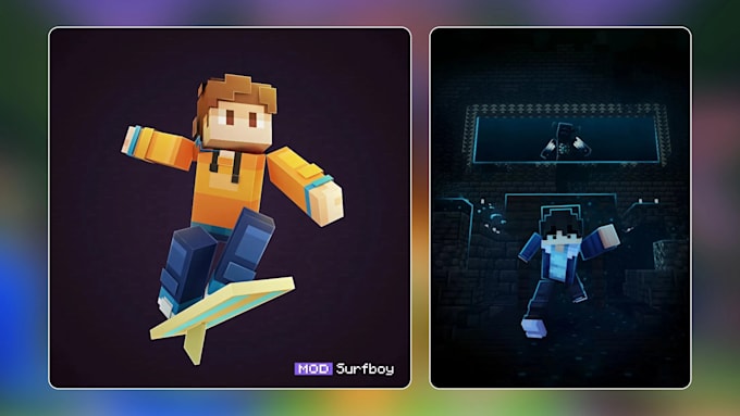 Make cool minecraft renders by Areksonic | Fiverr