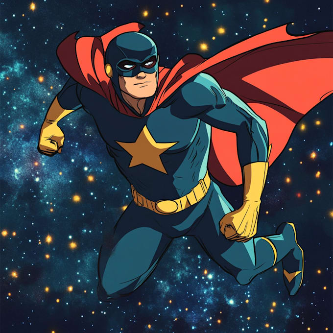 Made a professional superhero cartoon character by Karlarazoi | Fiverr