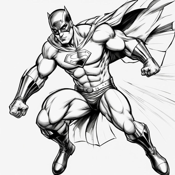 Draw superhero action comic by Joyniclay | Fiverr